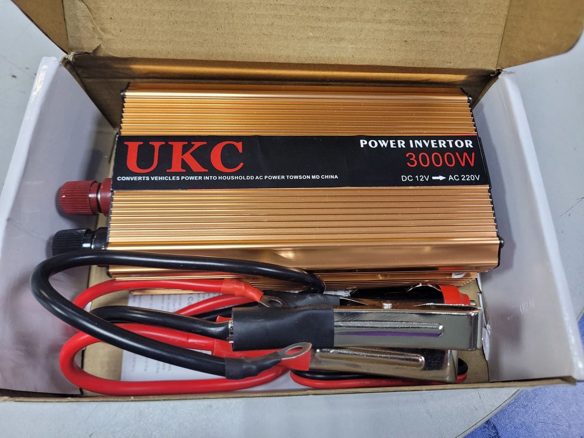 Купить Автомобильный преобразователь напряжения Ukc 12v-220v ar (пише 3000w) 01-200495574 ...