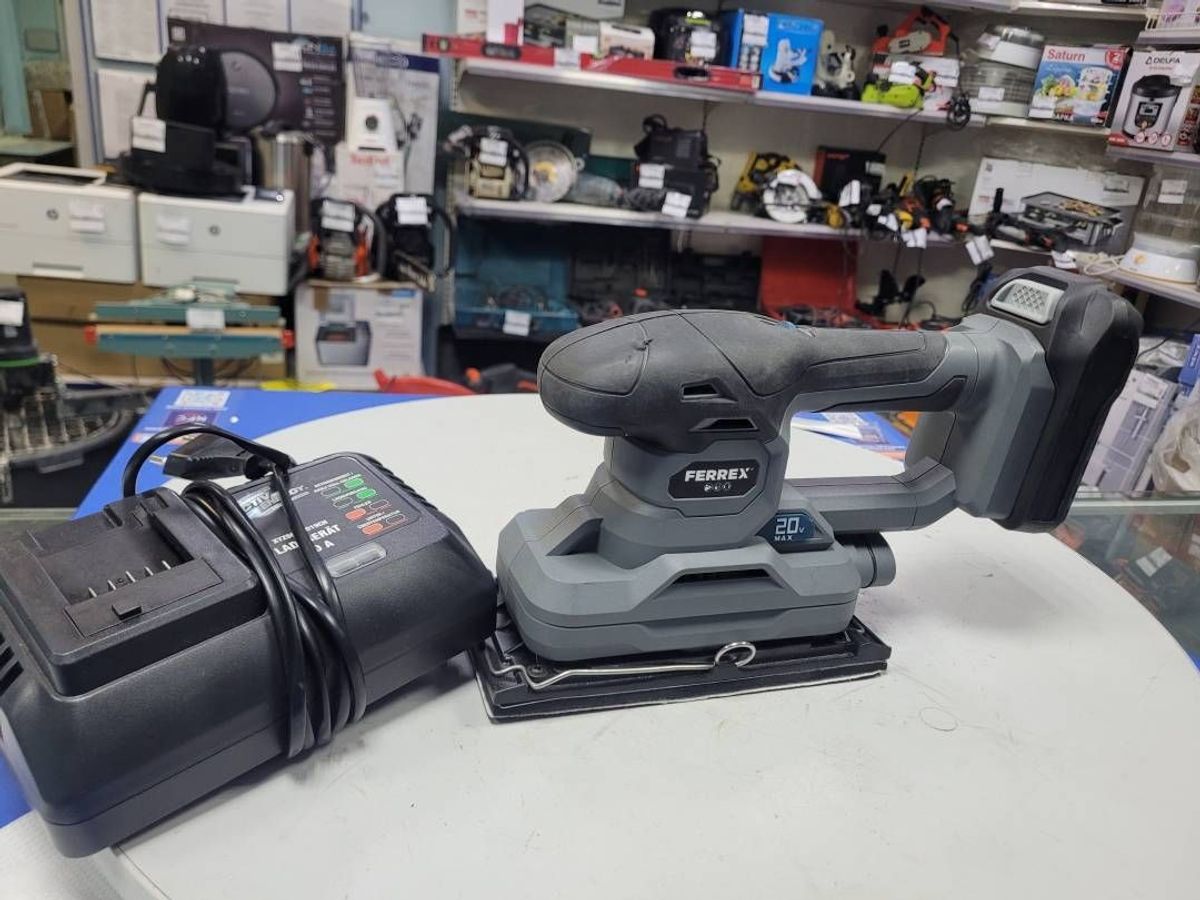 Купити Вібраційна шліфмашина Ferrex 20v li-on 01-200284839 | Техноскарб