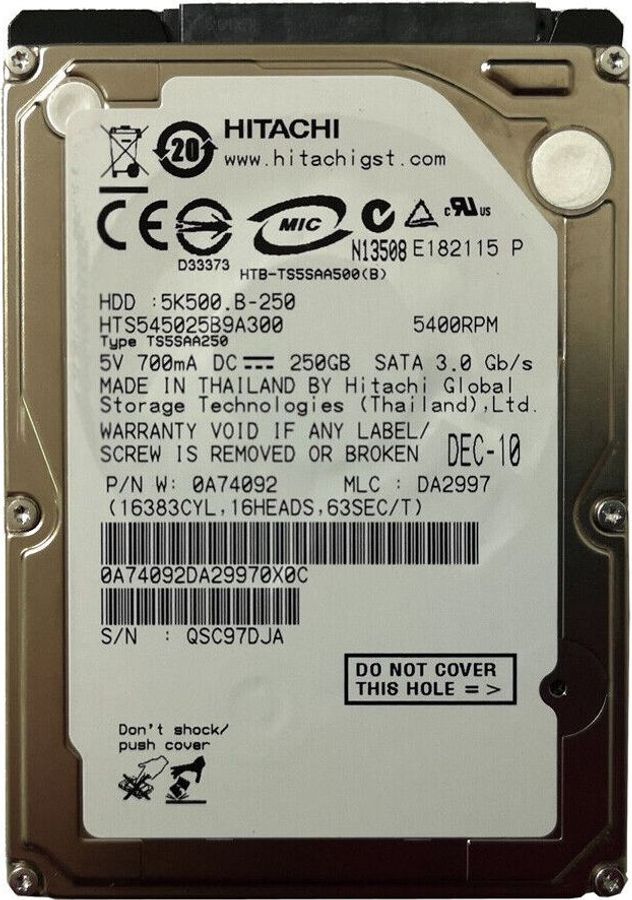 Hdd внешний Hitachi 250gb: купить технику б/у | Техноскарб